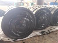 China Disc Return 190mm Conveyor Impact Roller With Deep Groove Ball Bearing for sale