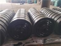 China Disc Return 190mm Conveyor Impact Roller With Deep Groove Ball Bearing for sale