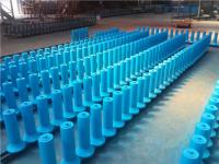 China Rubber Coated Self Aligning Conveyor Roller 89-159mm Diameter ISO Certified for sale
