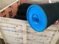 China Carrier TD75 133mm Dia Self Aligning Conveyor Roller Powder Coated for sale