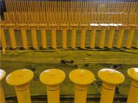 China Carrier TD75 133mm Dia Self Aligning Conveyor Roller Powder Coated for sale