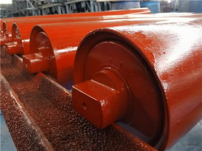 China Heavy Duty Conveyor Buffer Roller 25M/Min Double Sealed Bearing 89mm Diameter for sale