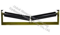 China Equal Troughing 20 Degree Carrier Idler TD75 Heavy Duty Steel Rollers for sale