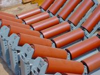 China Belt Conveyor 35 Degree Impact Idler Rollers With Bearings Q235 for sale