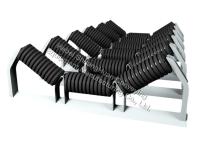 China Powder Coating 45kw DT II Transition Idlers Belt Conveyor 89mm 194mm for sale