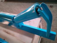 China Strong Load 152mm Dia Conveyor Belt Tracking Idlers With 1045 Material for sale