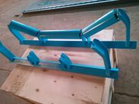 China Anti Magnetic V Return Conveyor Belt Idlers 10 Degree Angle Grain Transportation for sale