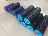 China Industrial Black Rubber 89mm Belt Conveyor Rollers for sale