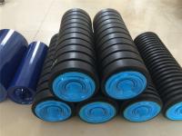 China Rubber Impact Resistant Conveyor Roller 50mm Length Heavy Duty Industrial Idler for sale