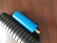 China TUV Rubber Coating CEMA Conveyor Impact Roller 89mm-219mm Heavy Duty for sale