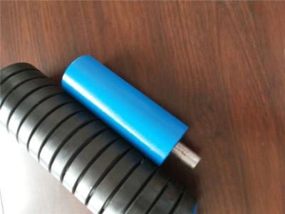 China TUV Rubber Coating CEMA Conveyor Impact Roller 89mm-219mm Heavy Duty for sale