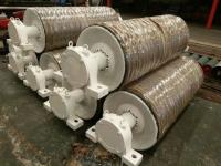 China 160mm Rubber Lagging Conveyor Drive Pulley For Mining for sale