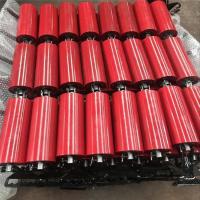 China Flat Mining Belt Conveyor 76mm Return Idler Roller CEMA DIN ISO for sale