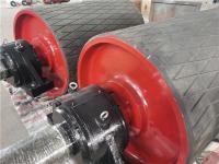 China Ceramic Tiles Belt Conveyor Bend Pulley Diamond Rubber Lagging Head for sale
