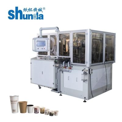 China High Speed Digital Control Double Wall Paper Cup Sleeve Making Machine With Track Switches for sale