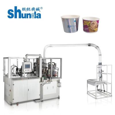 China Fully Automatic Round Paper Bowl Making Machine With Hot Air Sealing System for sale