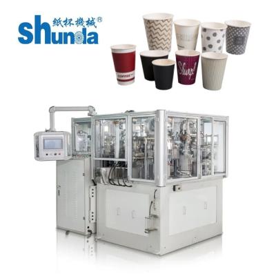 China Customized Colors Automatic Paper Cup Machine With Cup Height Range Of 50mm--150mm And Optional Feeder for sale