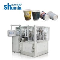 China Ultrasonic And Hot Air Heating Sealing Beverage Paper Container Making Machine Voltage 220v/380v for sale