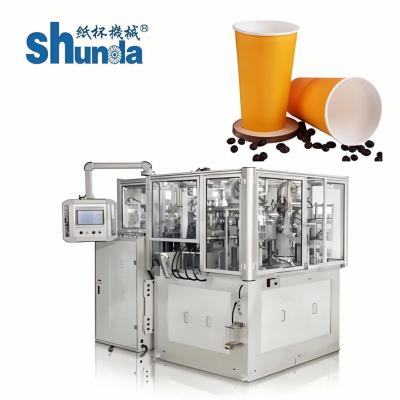China Coffee Tea Disposable Cup Thermoforming Machine High Speed Paper Cup Making Machine for sale