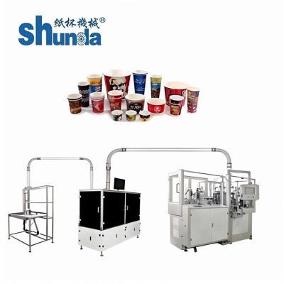 China Automatic Paper Cups Manufacturing Machines Coffee Tea Ice Cream Cup Making for sale