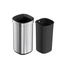 China Household SS Rectangle Open Top Garbage Can Without Lid 8L 12L 20L 30L for sale