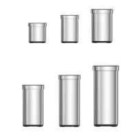 China Household SS Rectangle Open Top Garbage Can Without Lid 8L 12L 20L 30L for sale