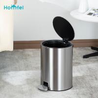 China Fingerprint Proof Pedal Trash Bin , Metal Kitchen Trash Can With Foot Pedal for sale