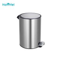 China Fingerprint Proof Pedal Trash Bin , Metal Kitchen Trash Can With Foot Pedal for sale