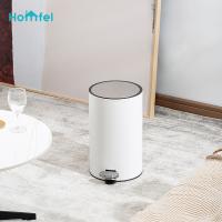 China Fingerprint Proof Pedal Trash Bin , Metal Kitchen Trash Can With Foot Pedal for sale