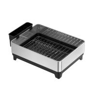 China Multifunctional Kitchen Folding Dish Rack , Stainless Steel Dish Drainer and Organizer for sale