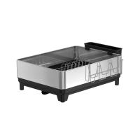 China Multifunctional Kitchen Folding Dish Rack , Stainless Steel Dish Drainer and Organizer for sale