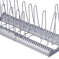 China Standing Type Expandable Pot Lid Holder , Kitchen Pot Rack Organizer for sale