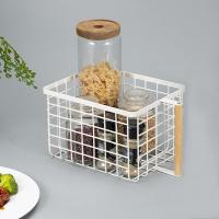China Support Room Space Selection Modern Decorative Metal Table Organizer with Wood Handle for sale