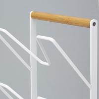 China Kitchen Metal Wall Drying Hook Pot Cover Cookware Cover Storage Holder Non-folding Rack for sale