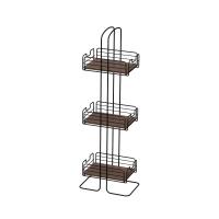 China Standing Bathroom Organizer Multi-function Iron Wire Rack Stainless Steel Shower Caddy for sale