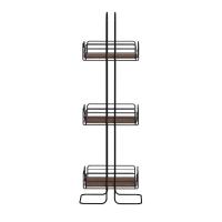 China Standing Bathroom Organizer Multi-function Iron Wire Rack Stainless Steel Shower Caddy for sale