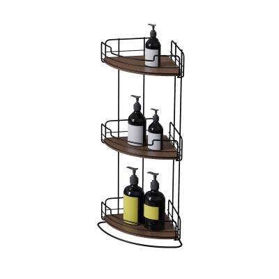 China Multi-function Standing Type Iron Wire Bathroom Organizer Stainless Steel Shower Rack for sale