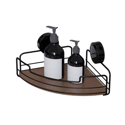 China Metal Bathroom Organizer Wall Mounted Shower Caddy with Suction Cup and Functional Design for sale