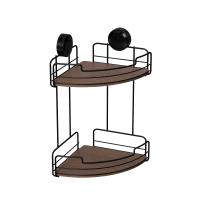 China Multi-Function Corner Rack for Bathroom Organization No Drilling Stainless Steel Material for sale
