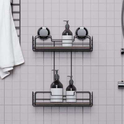 China Stainless Steel Shower Caddy No Drilling Wall Mounted Organizer for Bathroom Essentials for sale
