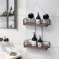 China Stainless Steel Shower Caddy No Drilling Wall Mounted Organizer for Bathroom Essentials for sale