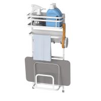 China Wall Mount 2 Tier Japanese Bathroom Organizer magnetic laundry drying rack for sale