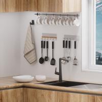 China Space Saving Kitchen Utensil Hooks No Drilling Wall Mounted Holders for Organization for sale