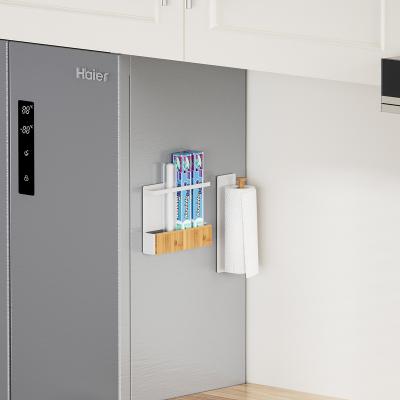 China Household Magnetic Attraction Storage Holders Racks Kitchen Organizer Non Folding for sale