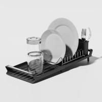China Metal Wire Utensils Holder Dish Draining Board Rack Kitchen Organization for sale