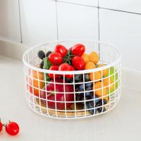 China Modern Design Kitchen Organizer Iron Wire Basket For Storing Sundries Countertop for sale