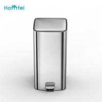 China Stainless Steel Rectangular Pedal Trash Bin For Home Kitchen 11.5L 18L 28L for sale