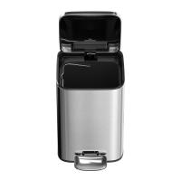 China 3L 5L Stainless Steel Bathroom Pedal Trash Can Household Waste Bin Soft Close for sale