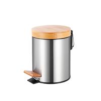 China Basic 3L 5L 12L 20L 30L Stainless Steel Round Pedal Bin with Soft Close Inner Bucket for sale