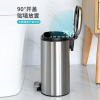 China Home 6L Bamboo Lid Foot Pedal Trash Can Oval Shape Rolling Cover Type for sale